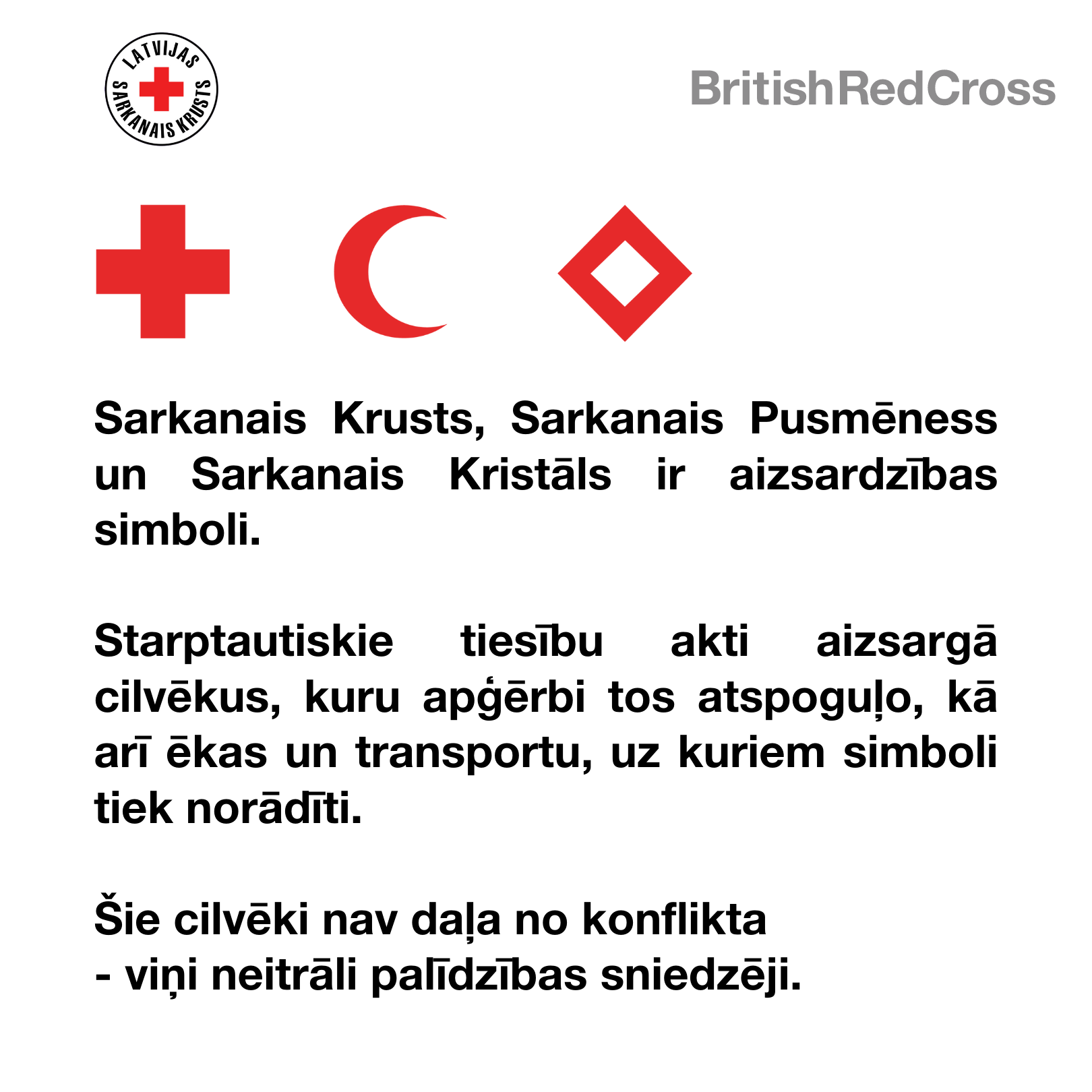 Sarkanā Krusta emblēma: PASKAIDROTA Latvijas Sarkanais Krusts